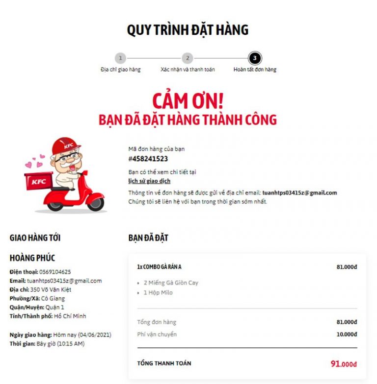 Tổng đài KFC hỗ trợ đặt hàng, miễn phí giao hàng tận nơi – VANHOADOISONG